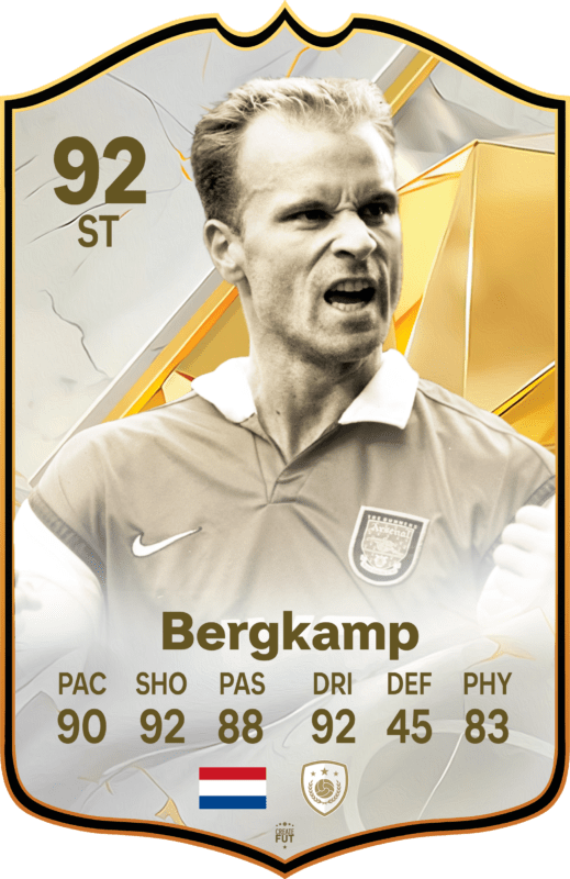 Buy Bergkamp Icon Football Card – FC and FIFA Cards – CreateFUT